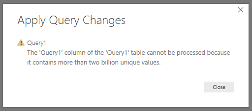 How much data can fit in Power BI Desktop – Query Power